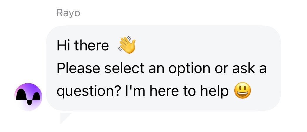 Rayo App Settings – Rayo
