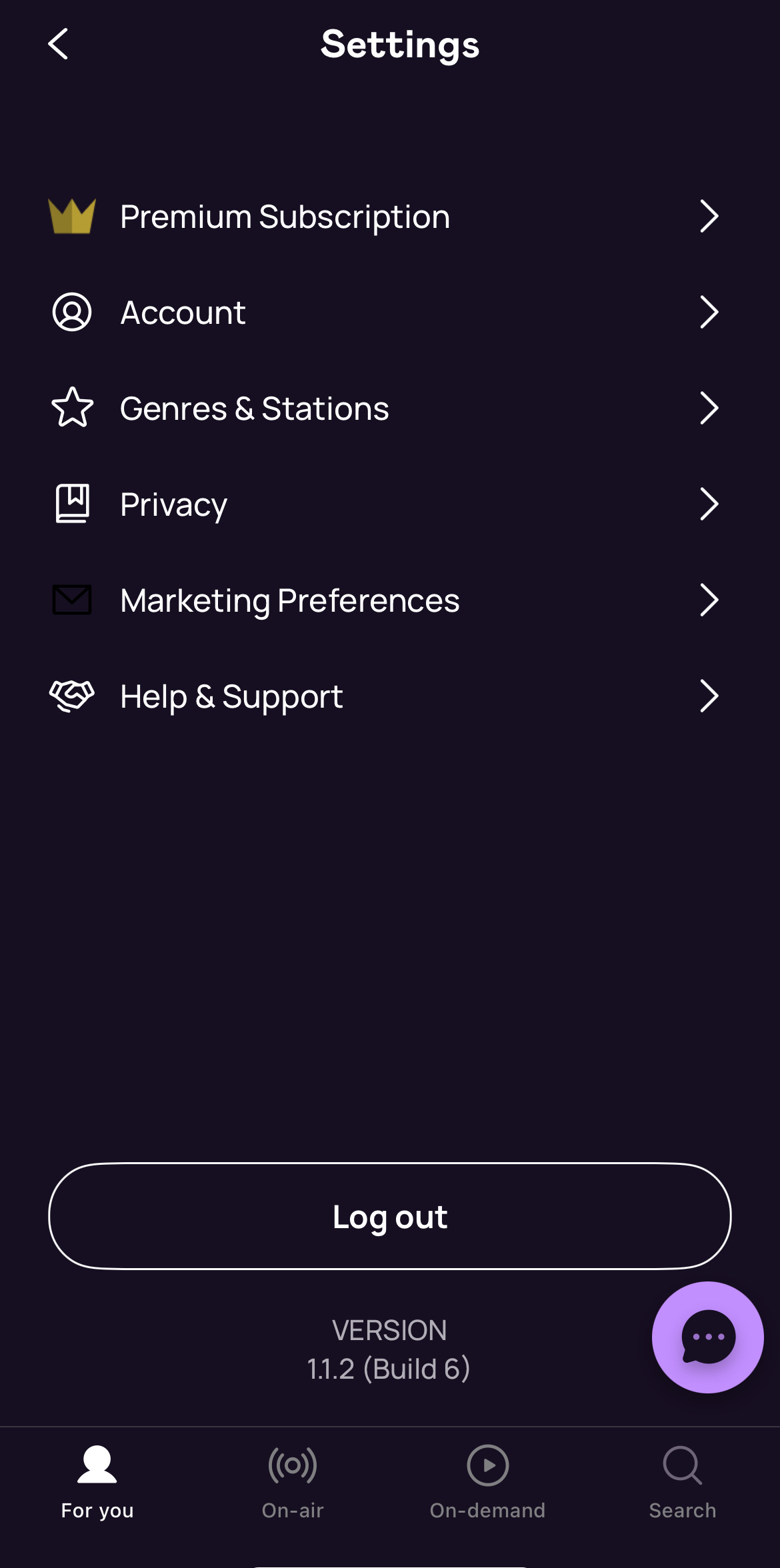 Rayo App Settings – Rayo